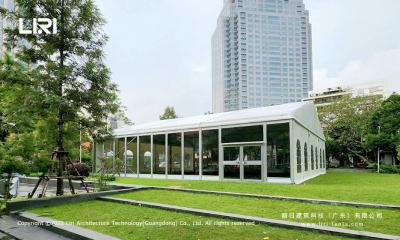 China Flame Retardant M2 Outdoor Wedding Tents Clear PVC Window Sidewalls UV Resistant for sale
