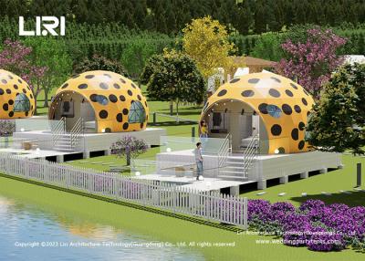 China Glamping Geodesic Dome House Waterproof PVC Luxury Parent Child Style for sale
