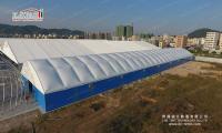 China Double layer pvc cover snow resistance outdoor warehouse tent with ABS sidewall for sale