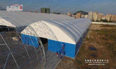 China Industrial Warehouse Tent ABS Sidewall Thermo White Roof For Outdoor Building for sale