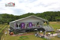 China Custom Design Outdoor Wedding Marquees Tent  With Adjustable Flooring System for sale