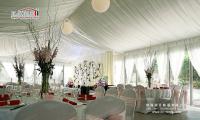 China 15x30m Luxury Outdoor White Event Tents with Glass Wall for Weddings and Parties for sale