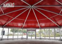 China Aluminum High Peak Multi sides Luxury Wedding Tents With Glass ABS Walls for sale