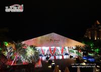 China Product Lauch 20m Clear Span Tent With Translucent PVC Sidewalls For Exhibition for sale