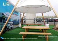 China Water Resistant Outdoor Event Tents White Tipi Bamboo Lantern Glamping Tents For Party for sale