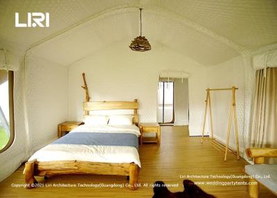 China Winter Safari Yurt House Luxury Glamping Tents With Private Bathroom for sale