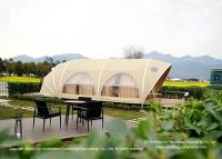 China Outdoor Waterproof Luxury Glamping Tents Shell Shape For Bathroom for sale