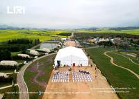 China 12m Outdoor Event Tents Conference Maquee Party Wedding Draped Venue Tents Class B1 for sale