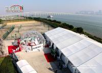 China 500 People Outdoor Event Party Tent with Stage , Event Marquee with Windows for sale