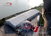 China 500 People Outdoor Event Party Tent with Stage , Event Marquee with Windows for sale