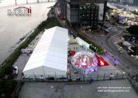 China 15m x 40m Waterproof Luxury Wedding Tent with Air Conditioner , Marquee with decoration for sale