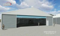 China 1500 sqm Warehouse Industrial Storage Tents With Sandwich Hard Wall Roller Shutter for sale