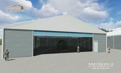 China 1500 sqm Warehouse Industrial Storage Tents With Sandwich Hard Wall Roller Shutter for sale