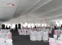 China White Color Roof Aluminum Structure Outdoor Event Tents , 1000 People Capacity For Wedding for sale