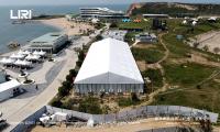 China Flame Retardant M2 Outdoor Event Tents Glass Sidewalls From Liri In China for sale