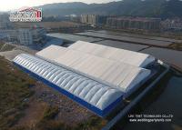 China White Polygon Warehouse Storage Tent Building With Hard Walling Semi Permanent for sale