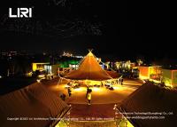 China 100 People Capacity  Tipi Glamping Tents With Sidewall For Outdoor Party for sale