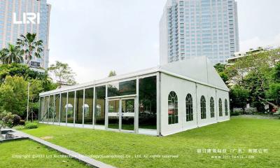 China Flame Retardant M2 Wedding Event Tents With Glass Sidewalls From Liri for sale