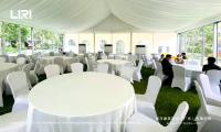 China Flame Retardant M2 Wedding Event Tents With Glass Sidewalls From Liri for sale