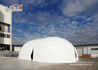 China 25m Special White Portable Customized Ellipse Steel Pvc Event Dome Tent for Outdoor Party for sale
