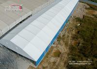China White Polygon Warehouse Storage Tent Building With Hard Walling Semi Permanent for sale