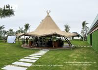 China Big Waterproof Canvas Indian Tipi Event Teepee Hotel Desert Tent for Camping for sale