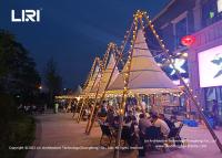China Waterproof Outdoor Wood Desert Tipi Bamboo Hotel Tents Poles for Party and Event for sale
