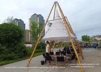 China Waterproof Outdoor Wood Desert Tipi Bamboo Hotel Tents Poles for Party and Event for sale