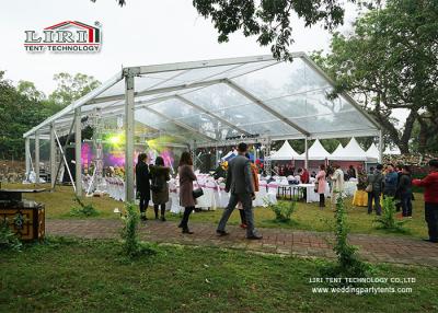 China 15M Clear Span Marquee Tent  With Transparent Roof And Sidewalls For Wedding Exhibition Show for sale