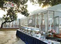 China 15m Width Luxury Wedding Tents with high peak and glass walling system for 500 people for sale