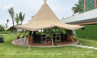 China High Quality Canvas Outdoor Large Tipi Tent For Glamping 20-120 People for sale