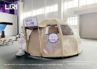 China 5M Waterproof Timber Structure Panorama Dome Outdoor Resort Glamping Hotel Tents for sale