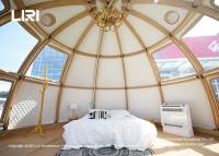China 5M Waterproof Timber Structure Panorama Dome Outdoor Resort Glamping Hotel Tents for sale