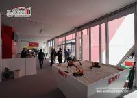 China Fire Retardant Removable Thermo Roof Cube Double Decker Tents With Sany Sign Advertising for sale