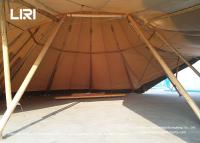China Outdoor Factory Large wedding Event Wood 20/40/72/100 Seats Canvas Tipi Tent for sale