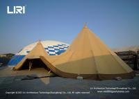 China Outdoor Factory Large wedding Event Wood 20/40/72/100 Seats Canvas Tipi Tent for sale
