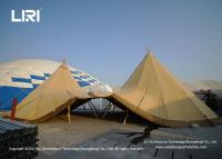 China Outdoor Factory Large wedding Event Wood 20/40/72/100 Seats Canvas Tipi Tent for sale