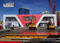 China Fire Retardant Removable Thermo Roof Cube Double Decker Tents With Sany Sign Advertising for sale