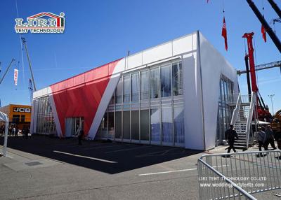 China Trade Show Exhibition Two Floor Tent Cube Structure With Thermo PVC Roof Cover for sale