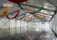 China White Banquet Catering Luxury Wedding Tents Big With Glass Walls for sale