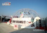 China 9m Diameter clear PVC Geodesic Dome Tents with glass door for outdoor events for sale