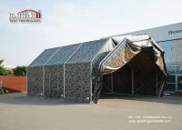 China Military Aircraft Hangar Tent Structure with Aluminum Frame and Green PVC for sale