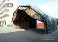 China Military Aircraft Hangar Tent Structure with Aluminum Frame and Green PVC for sale
