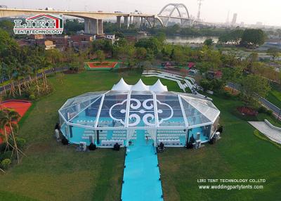 China Outdoor Transparent PVC Cover Aluminum Frame Tent With Multi - side Ends For Events for sale