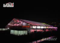 China 50m Width Large Luxury Wedding Tents , Transparent Top Tent For Different Event Festival for sale