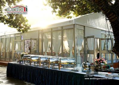 China White Top Glass Walling Luxury Wedding Tents for Outdoor Wedding Parties for sale