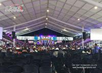 China 50m Width Outdoor Event Tents With Glass / ABS Walls For 8000-10000 People for sale