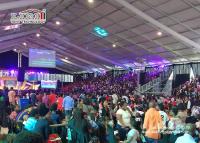 China 50m Width Outdoor Event Tents With Glass / ABS Walls For 8000-10000 People for sale
