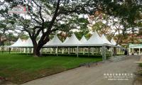 China Hajj Pagoda Tent / Ramadan Tent with High Peak  Tents for Catering and Stay Place for sale