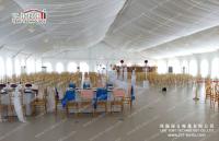 China Waterproof and Flame Retardant 500 People Luxury Wedding Tents Marquee With AC System for sale